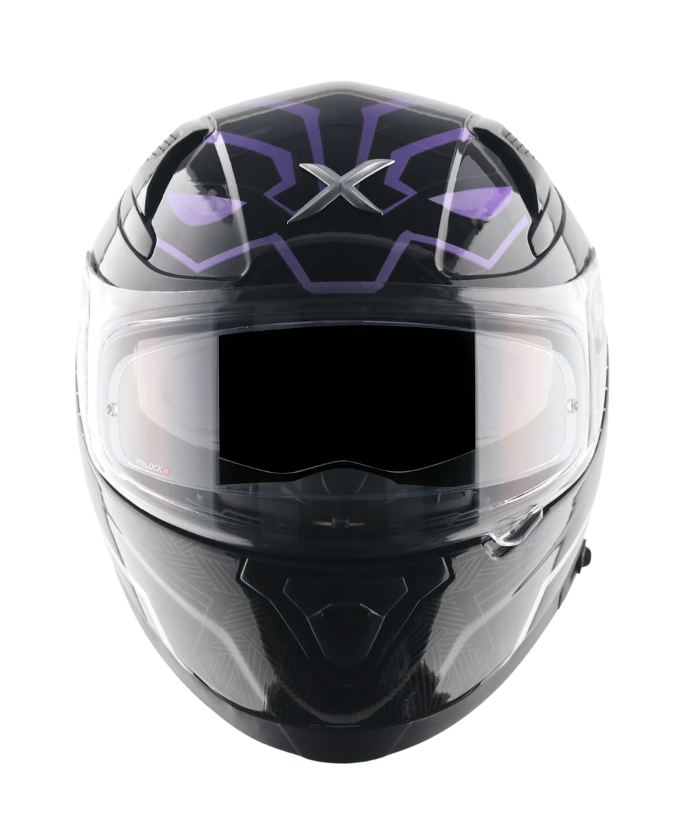 Axor Apex Marvel Black Panther Helmet - Gloss Black Purple – PlanetHelmet